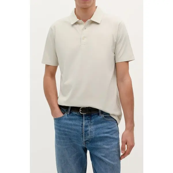 SCALPERS Icon Jersey Polo - Light Grey