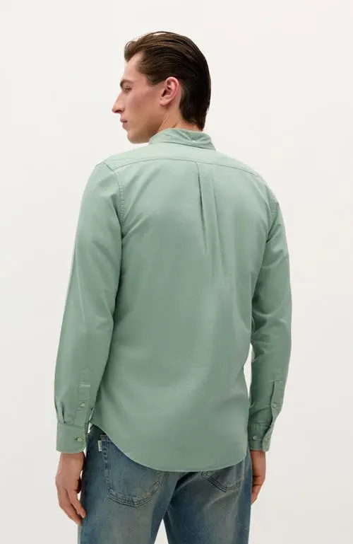 SCALPERS Beach Oxford Bd Shirt - Light Green