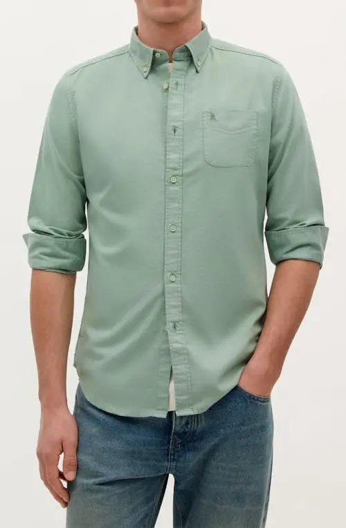 SCALPERS Beach Oxford Bd Shirt - Light Green