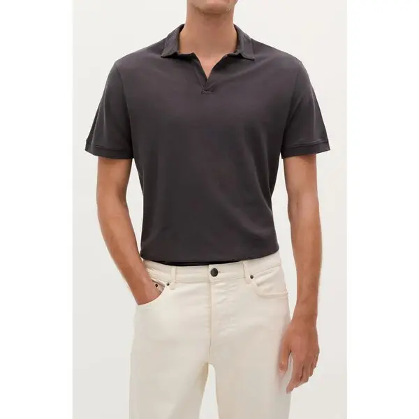 SCALPERS Thin Polo - Anthracite