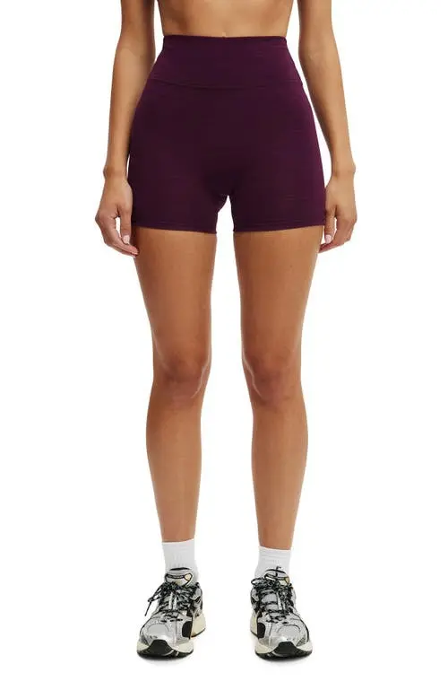 Cotton:on Active Ultra Soft Invisible Scrunch Shortie Shorts - Pickled Beet Marle