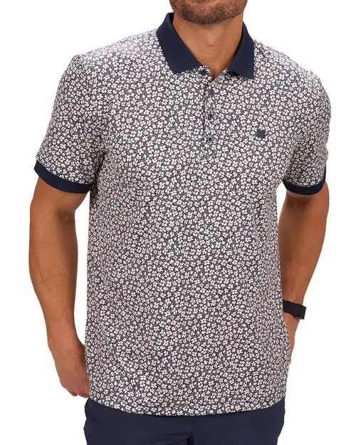 BLACK CLOVER Lucky Bloom Polo - Navy