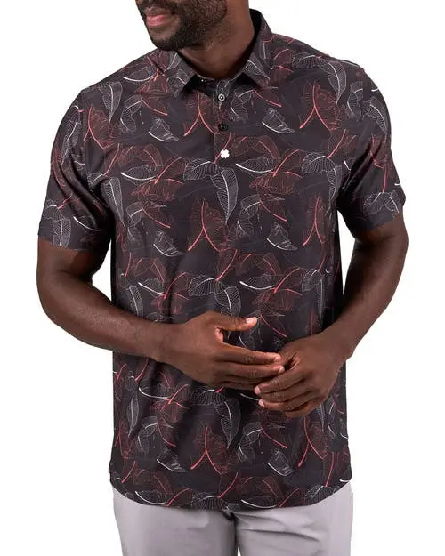 BLACK CLOVER Tropical Luck Polo - Black