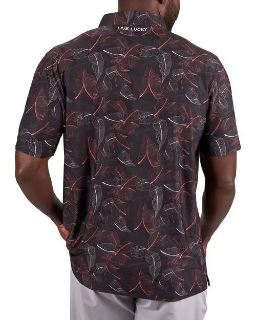 BLACK CLOVER Tropical Luck Polo - Black