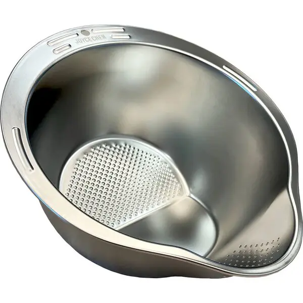 JOYCE CHEN Rice Washer, Colander - Metallic Silver