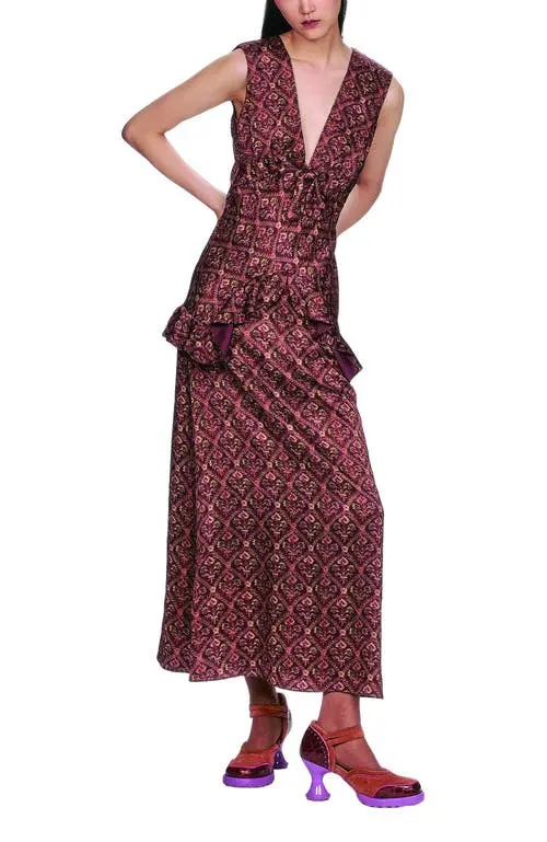 Anna Sui Wallpaper Medley Maxi Dress