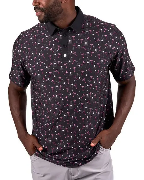 BLACK CLOVER Liquid Luck Polo - Black