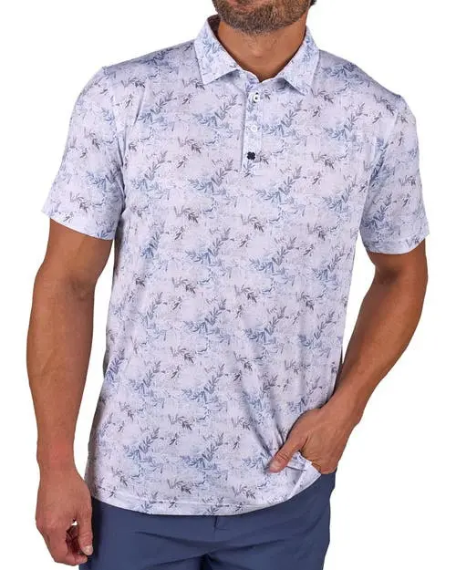 BLACK CLOVER Lucky Oasis Polo - Moody Blue