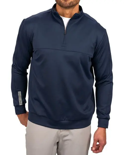 BLACK CLOVER Cross Q-zip Performance Pullover - Navy