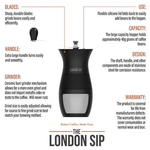 LONDON SIP Manual Coffee Grinder