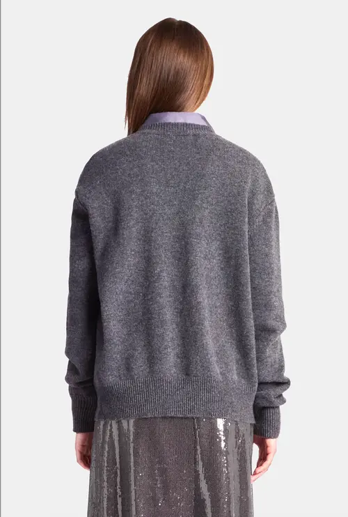 KATE BARTON Draped Merino Cashmere Sweater