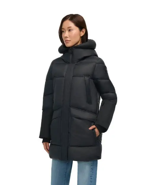 Pajar Heirani Mid-length Quilted Puffer Parka With Oversized Hood