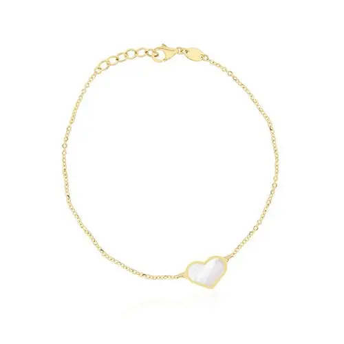 THE LOVERY FINE JEWELRY Heart Bracelet - Mother Of Pearl