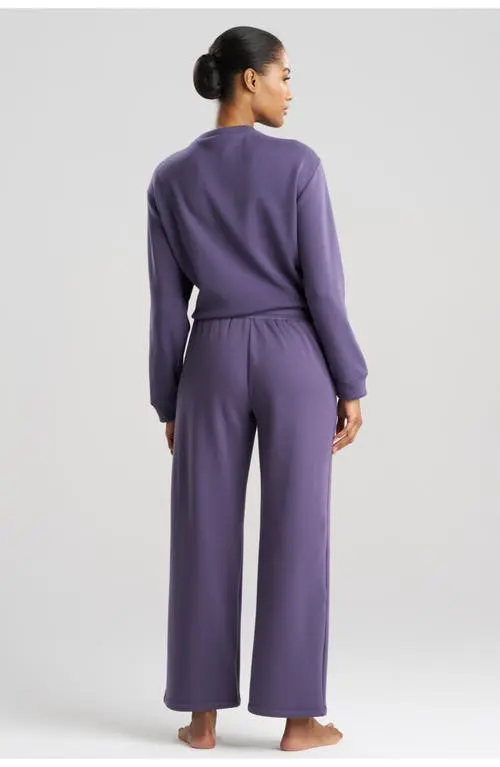 Natori Nova Brushed Knit Straight Leg Pant - Twilight Blue