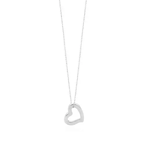 THE LOVERY FINE JEWELRY Heart Pendant Necklace - White Gold