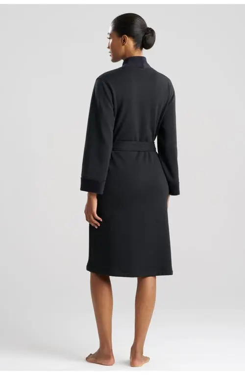 Natori Nova Brushed Knit Dream Robe - Black