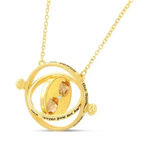 HARRY POTTER Hermione Time-turner Rotating Pendant Necklace - Gold