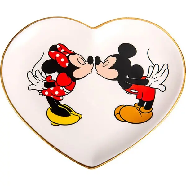 Disney Mickey Mouse And Minnie Mouse Jewelry Tray - Multicolor