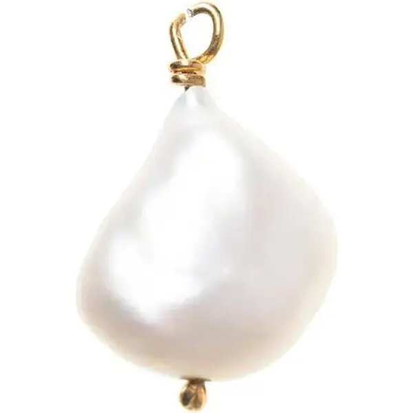 FREYA ROSE Baroque Pearl Detachable Charm Pendant - Gold