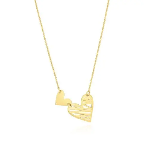 THE LOVERY FINE JEWELRY Heart Pendant Necklace - Yellow Gold