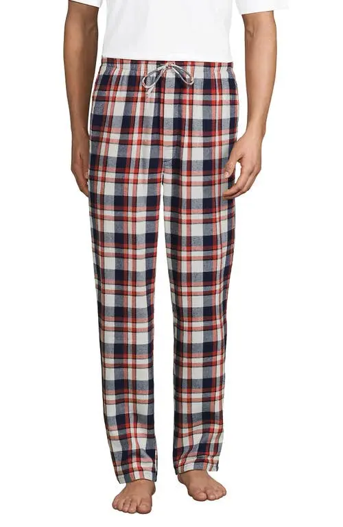 LANDS' END Flannel Pajama Pants - Fireside Flannel