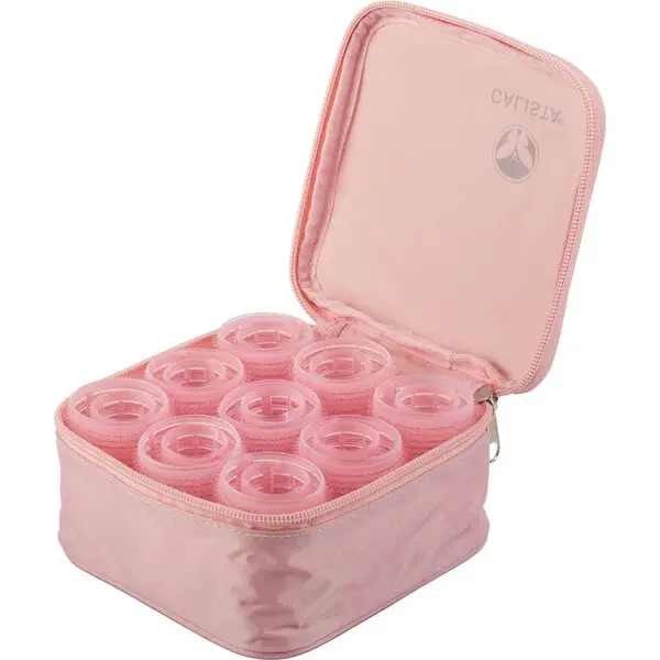CALISTA Volumizing Soft Grip Rollers - Pink -short Set