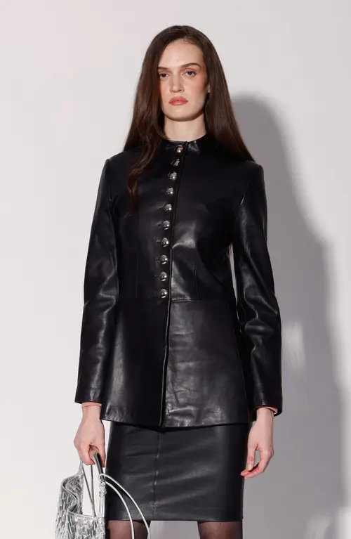 Walter Baker Isabella Leather Jacket - Black