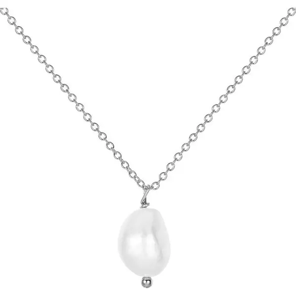 UNTAMED PETALS Lexi Freshwater Pearl Pendant - Silver
