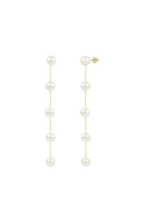 UNTAMED PETALS Harper Pearl Drop Earrings - Gold