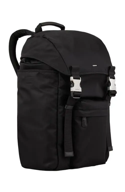 Sandro Recycled Leather Backpack - Black
