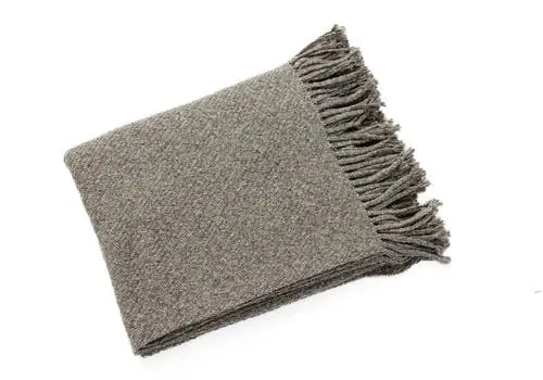 PURPLE NEST DESIGN Handloomed Kulsi Collectionluxurious Artisan Weaver Peruvian Pima Cotton & Undyed Baby Alpaca Throw Blanket