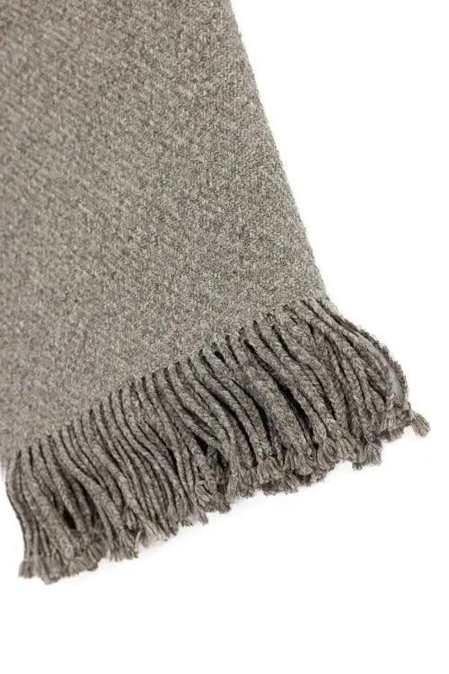 PURPLE NEST DESIGN Handloomed Kulsi Collectionluxurious Artisan Weaver Peruvian Pima Cotton & Undyed Baby Alpaca Throw Blanket