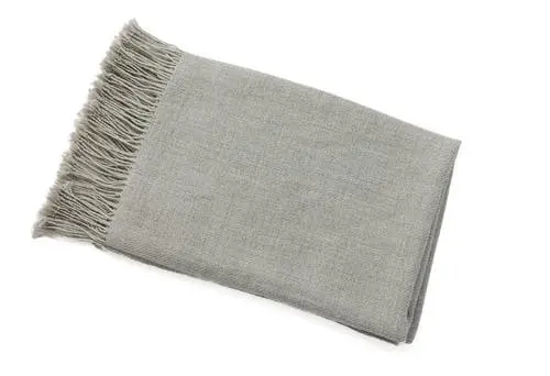 PURPLE NEST DESIGN Handloomed Wasi Collection100% Undyed Baby Alpaca Artisan Weaver All Natural Luxurious Throw Blanket - Graphite