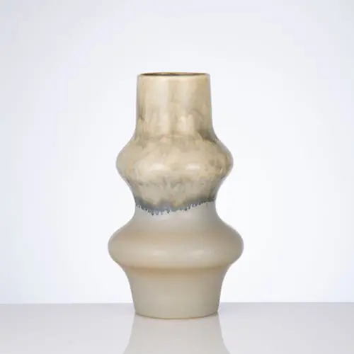 DINADECOR Dunes Blue Vase - Neutral