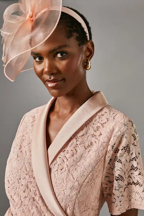 Coast Lace Jacket Pleated Midi Dress