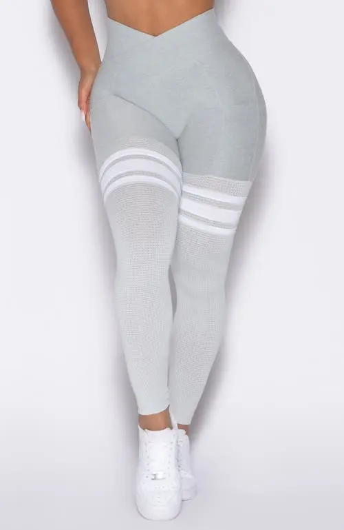 BOMBSHELL SPORTSWEAR Contour Thigh-high Leggings - Light Cloud