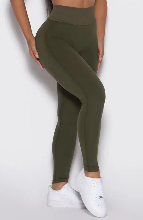 BOMBSHELL SPORTSWEAR Figure Butt Lift Leggings - Forest Night
