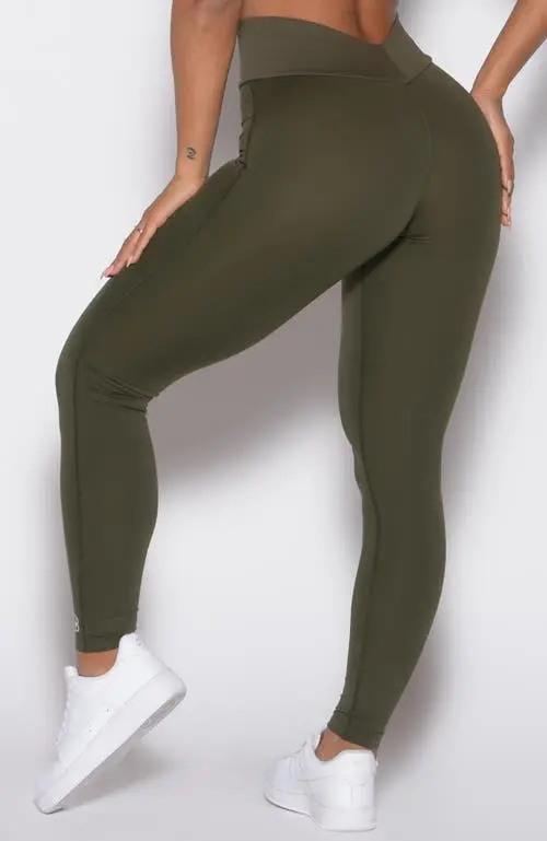BOMBSHELL SPORTSWEAR Figure Butt Lift Leggings - Forest Night