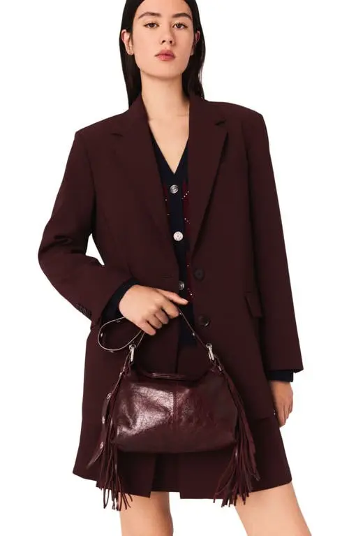 Maje Belted Suit Jacket