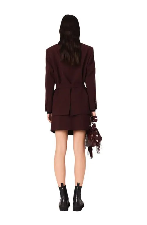 Maje Belted Suit Jacket