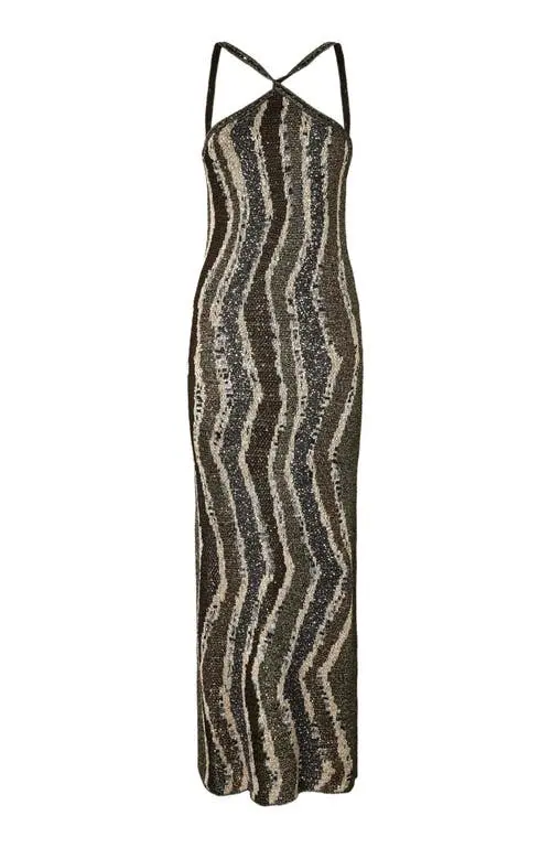 Missoni Long Dress With Wave Motif