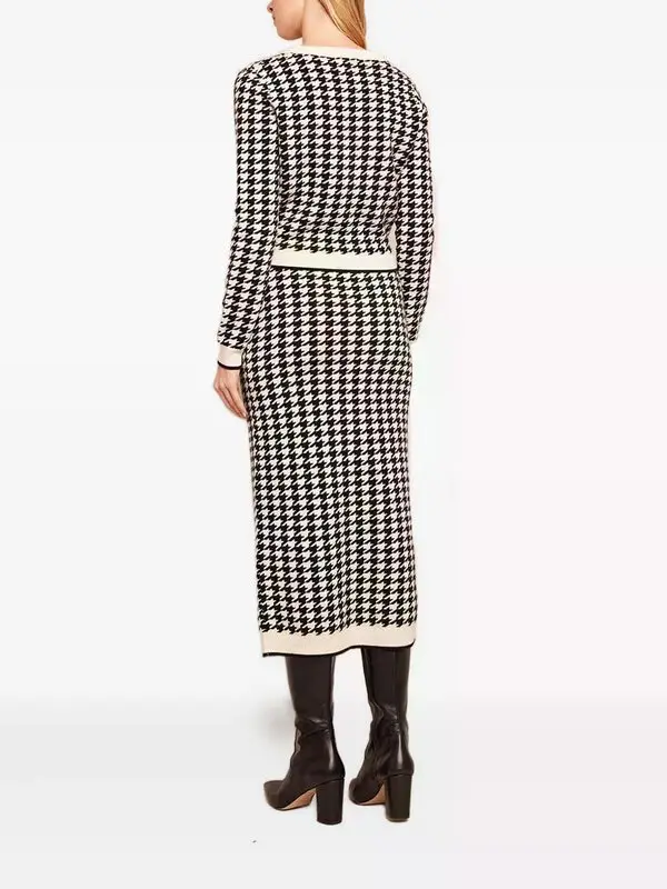 Cara Cara Ronnie Houndstooth Midi Skirt