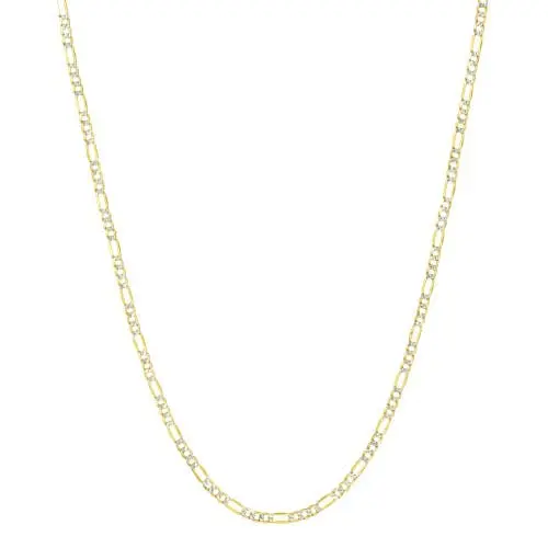 DONATELLO GIAN Two Tone Sterling Silver Chain Necklace - Gold