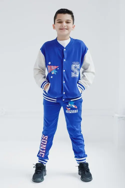 SEGA Sonic The Hedgehog Varsity Jacket & Pants Set