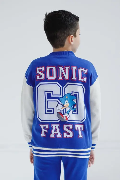SEGA Sonic The Hedgehog Varsity Jacket & Pants Set