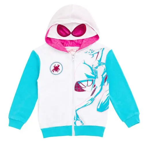 MARVEL Cosplay Zip-up Hoodie - Spider-gwen White White