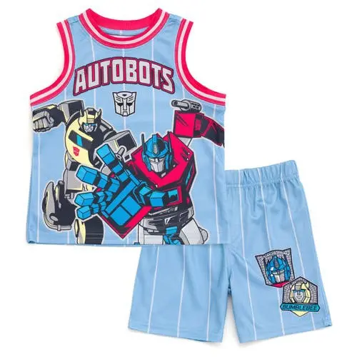 TRANSFORMERS Athletic Tank Top And Shorts Set - Blue