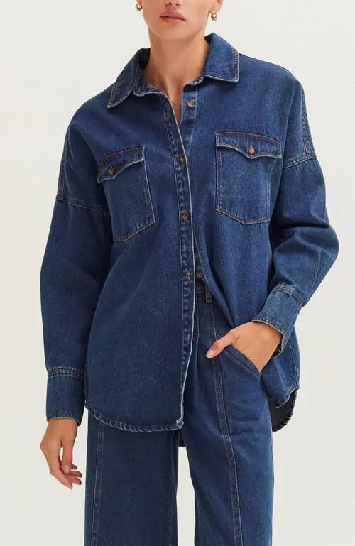 CRESCENT Denim Button-up Shirt