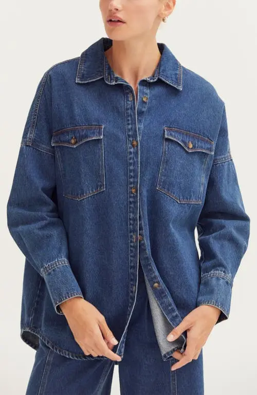 CRESCENT Denim Button-up Shirt