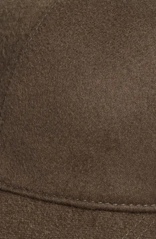 Vince Cashmere Baseball Cap - Dark Leaf
